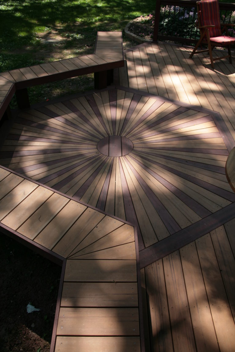 Sunburst decking layout | Decks R Us
