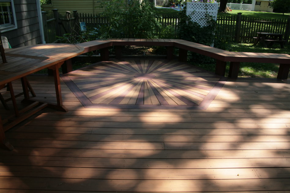 Sunburst decking layout | Decks R Us